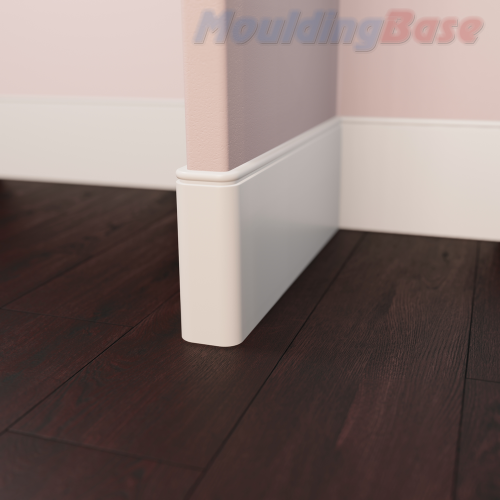 Contemporary MDF Baseboard 1/2" x 7-1/4" - MouldingBase