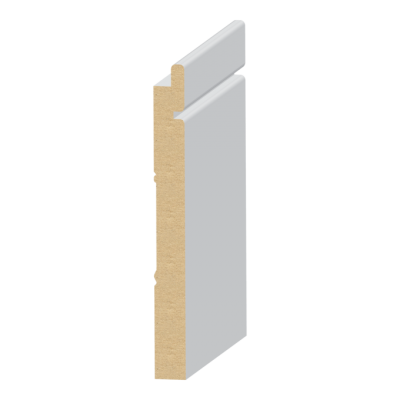 Wainscot Base w/3/8" Rab't MDF Wainscot Base 1/2"x 5" - MouldingBase