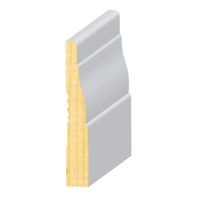 Colonial 356 Baseboard FJ Pine 7/16 x 3-1/4" - MouldingBase