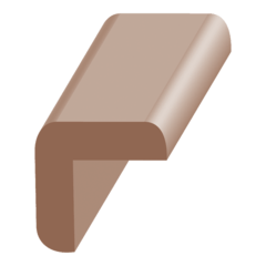Oak Corner Guard Moulding 3/4 x 3/4" - MouldingBase