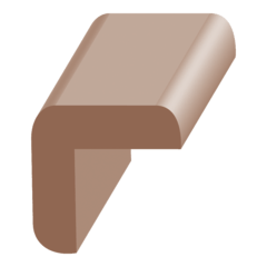 Oak Corner Guard Moulding 1 x 1" - MouldingBase